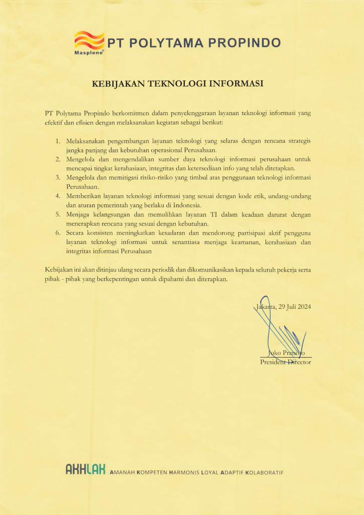 About US – PT Polytama Propindo